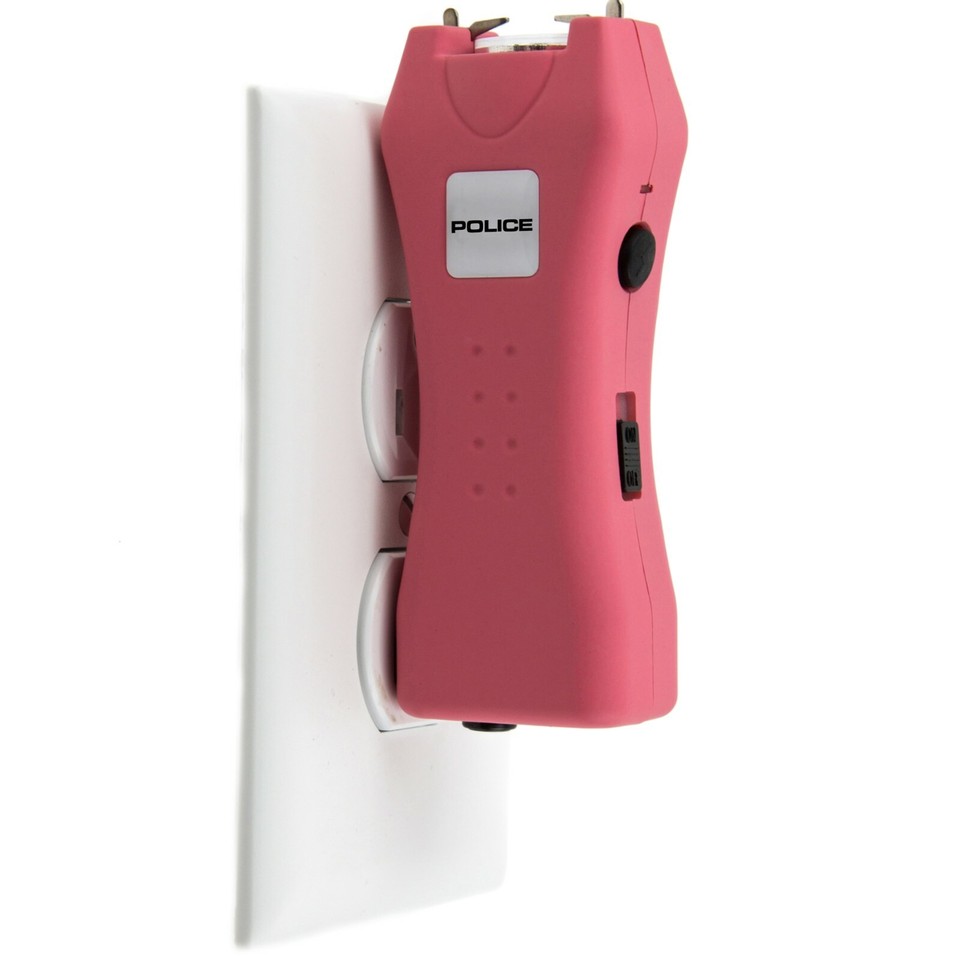 POLICE Stun Gun 618 Mini Rechargeable with LED Flashlight Pink | eBay