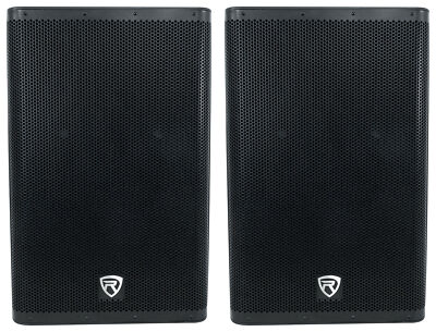 2) Rockville DX15 15" Class D 2000w Powered Active DJ PA Speakers 500w ...