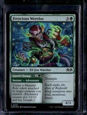 Ferocious Werefox 170 Foil MTG Magic The Gathering | eBay