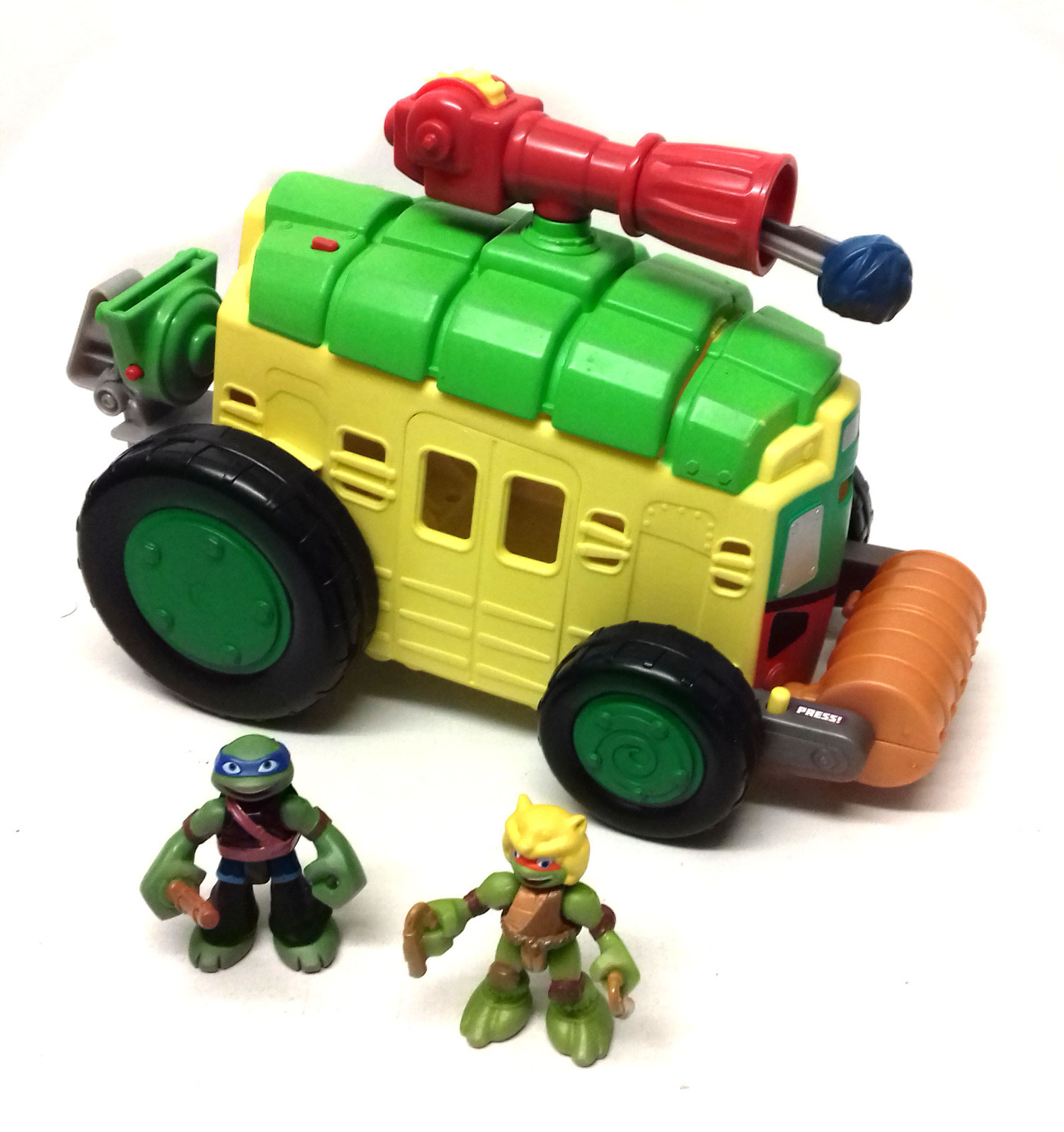 TMNT Turtles Half Shell Heroes Shell Raiser Vehicle Playset with Figure ...