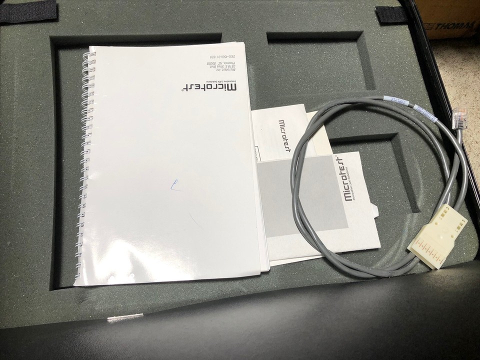 Microtest NEXT Handheld Cable Tester Scanner Super Injector + Case PN ...