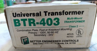 Transformers - Primary 120V Secondary
