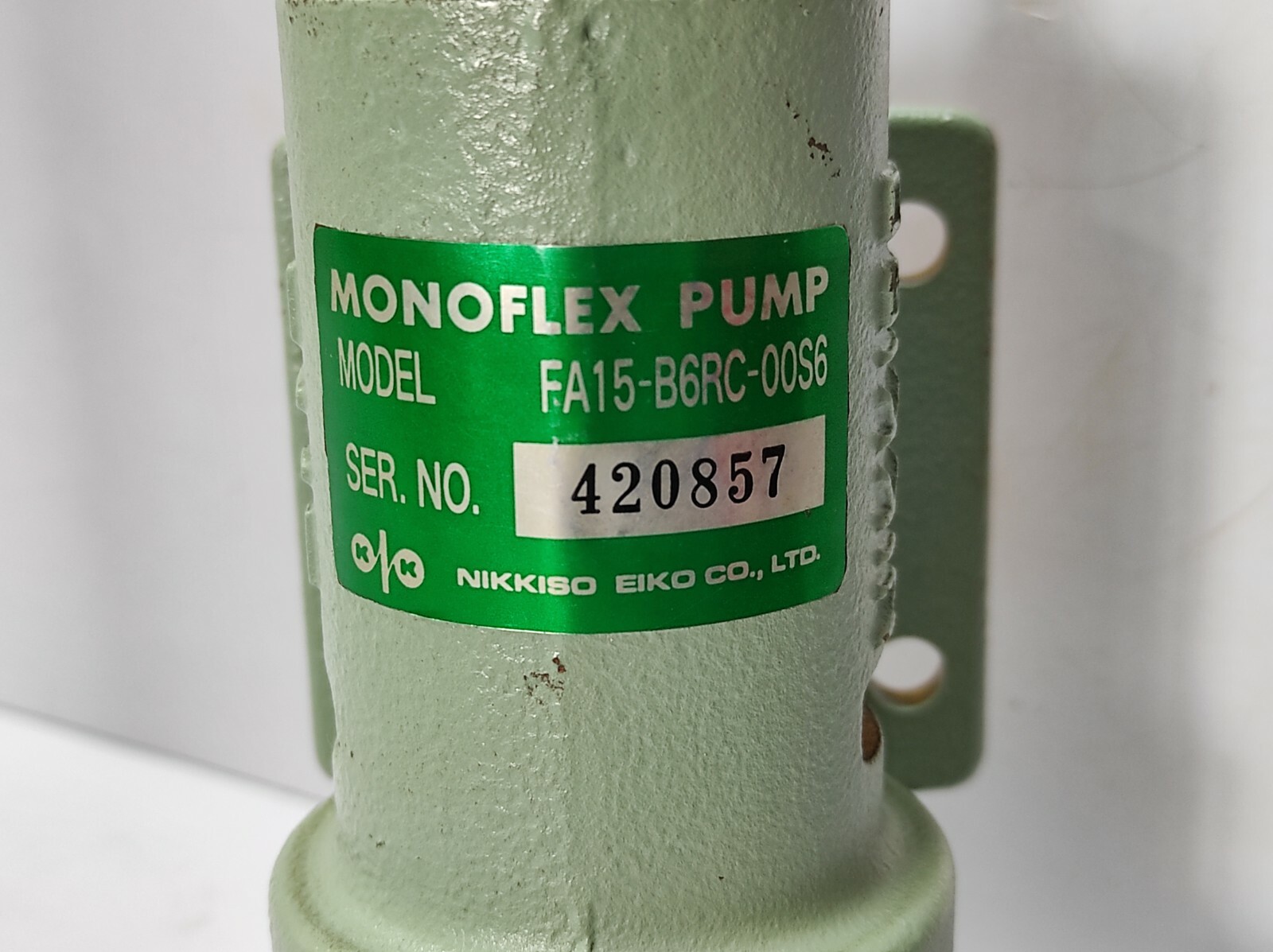 NIKKISO EIKO FA15-B6RC-00S6 MONOFLEX PUMP FA15 FA15B6RC00S6 | eBay