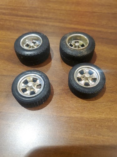 Set of MPC 1974 Plymouth Cuda Keystone Mag Wheels And Offset Tires- No ...