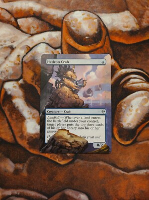 Magic the Gathering Hedron Crab #4 Hand Painted Unique Custom MTG Alter ...