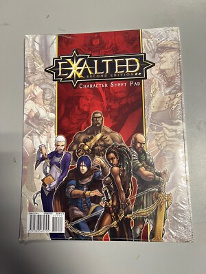 Exalted Second Edition Character Sheet Pad - New, Sealed | eBay