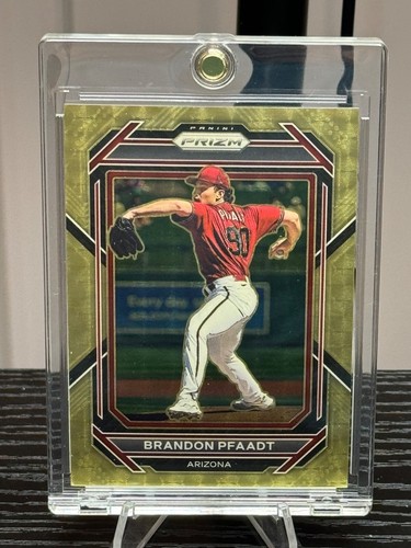 Brandon Pfaadt 2023 Panini Prizm #141 Gold RARE ONE OF ONE Diamondbacks ...