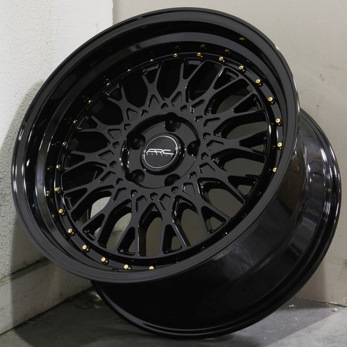 18x9.5 Black Wheels ARC AR1 5x114.3 35 (Set of 4) 73.1 | eBay