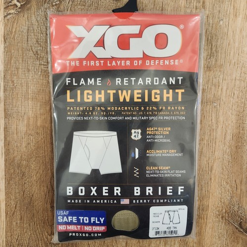 XGO Men's Lightweight Flame Retardant Boxer Brief, Tan Medium | eBay