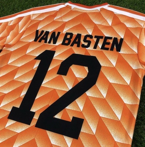 Classic Retro Netherlands Holland 1988 Van Basten Football Shirt Jersey ...