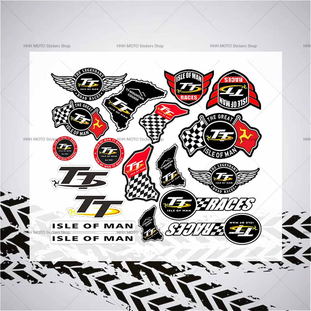 Isle of Man TT Race decals stickers For BMW, Ducati, Honda, Kawasaki ...