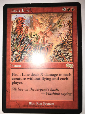 1X Fault Line MTG Urza's Saga Rare LP Rare 1998 | eBay