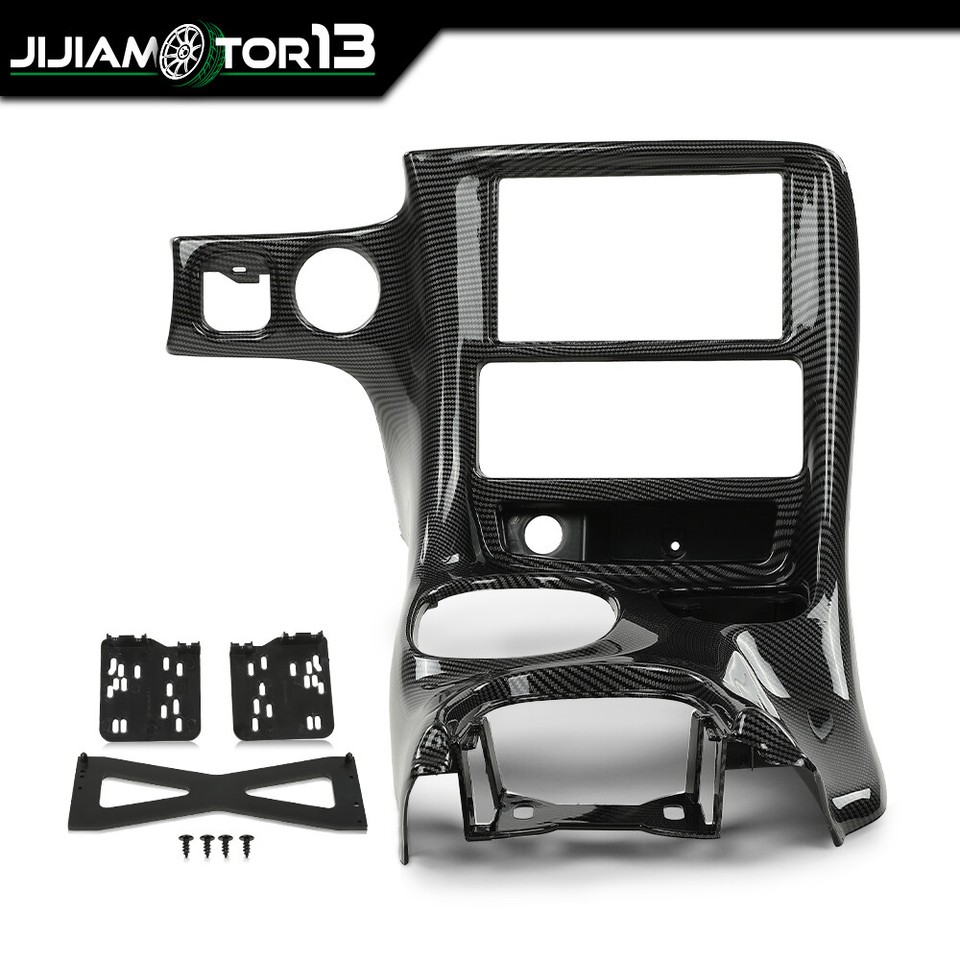 Fit For Chevy Corvette C5 Double Din Dash Installation Kit Carbon Fiber ...
