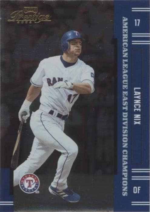 2005 Playoff Prestige - Laynce Nix #62 Playoff Champions American ...