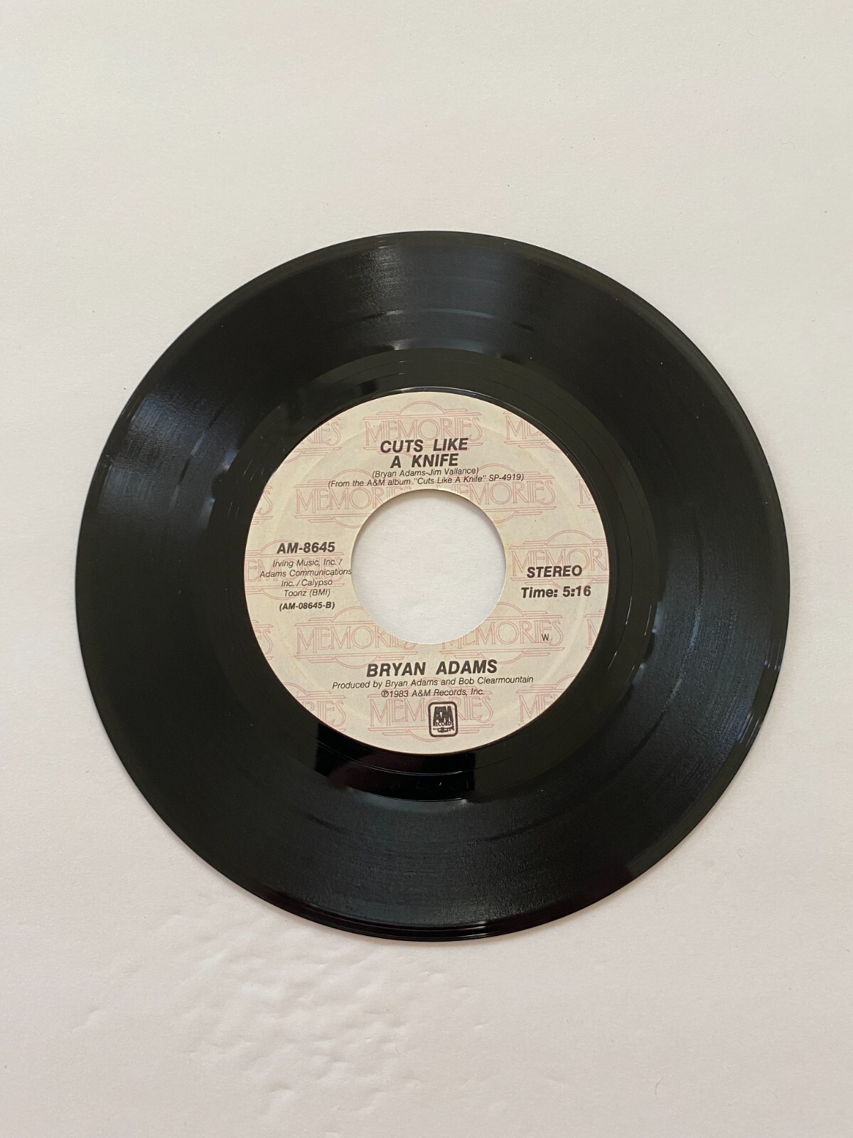 Bryan Adams – "Straight From The Heart" Vinyl, 7", 45 RPM, Single Pop ...
