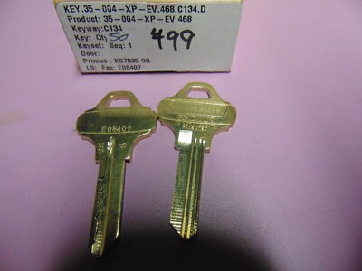 2 KEYS EVEREST PRIMUS SCHLAGE C134D KEYS UNCUT LOCKSMITH | eBay