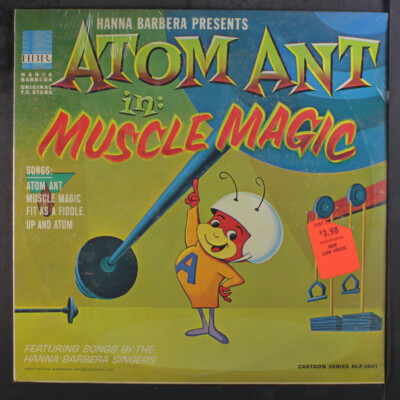 TV CAST: atom ant in: muscle magic Hanna-Barbera Records 12" LP 33 RPM ...