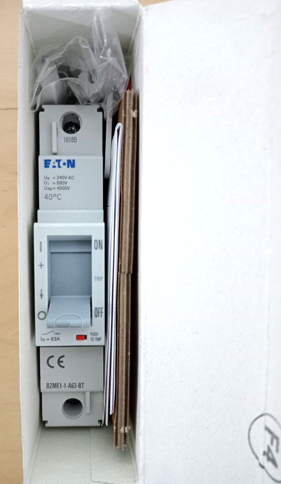 Eaton Moeller BZME1-1-A63-BT MCCB BOX TERMINAL 63A 1P 18kA Breaker | eBay