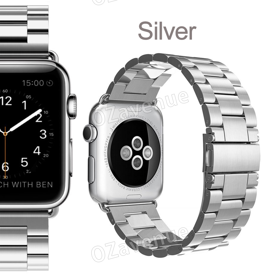 Stainless Steel iWatch Band Metal Strap For Apple Watch Series 8 7 6 5 ...