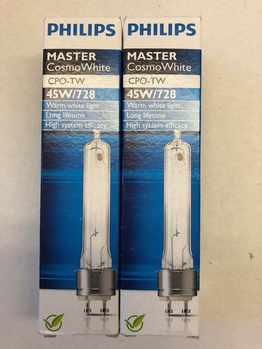 2 Pieces Philips 211194 418897 CPO-T WHITE 45W/728 PGZ12 45W Metal ...