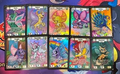 Neopets Battledome TCG Faerie Pet Set - 10 Faerie Pets - Shoyru Kau ...