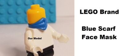 LEGO Face Mask Scarf Blue Medium Azure Bandana Cowboy Safety Hospital ...