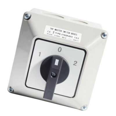 Universal Rotary Cam Switch Box – 690V 63A Changeover Conversion | eBay
