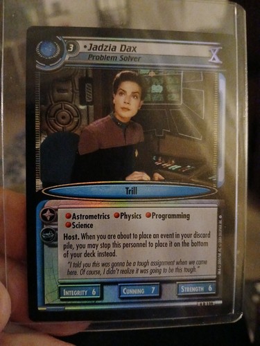 STAR TREK CCG 2E FOIL RARE CARD JADZIA DAX PROBLEM SOLVER 4R139 NM ...