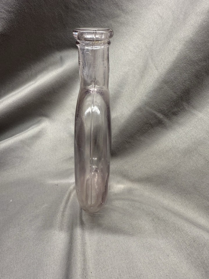 Vintage Pumpkin Seed Whiskey Glass Flask Bottle Antique 6-3/4" | eBay