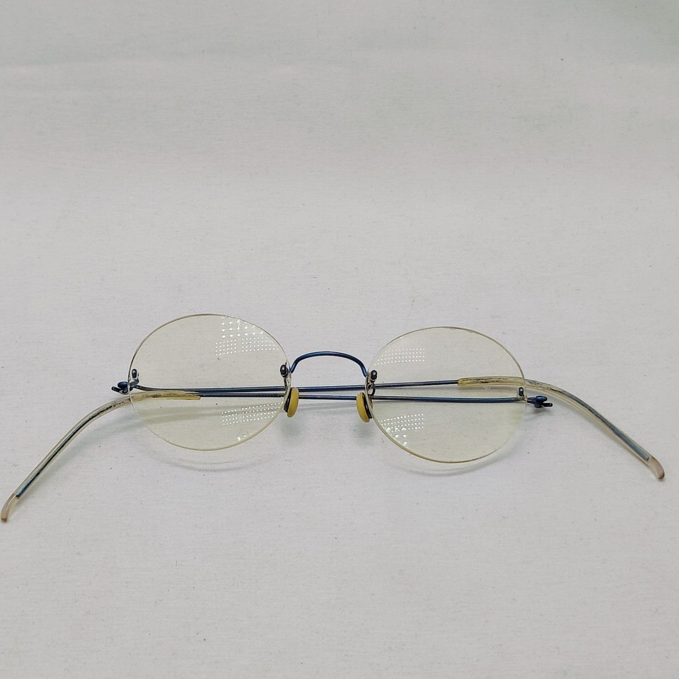 Lindberg Spirit Titanium Rimless Eyeglasses FRAMES ONLY 145mm Blue | eBay