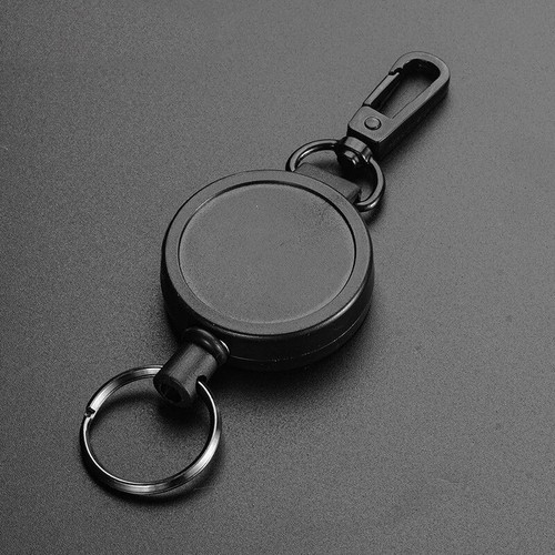 Unisex Elastic Rope Keychain Anti-Lost Telescopic Keyring Alarm Key ...