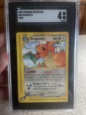 Pokémon TCG Dragonite Expedition Base Set 43/165 Regular Rare SGC 4 | eBay