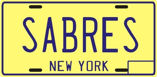 Buffalo Sabres Hockey New York 1975 metal License plate | eBay