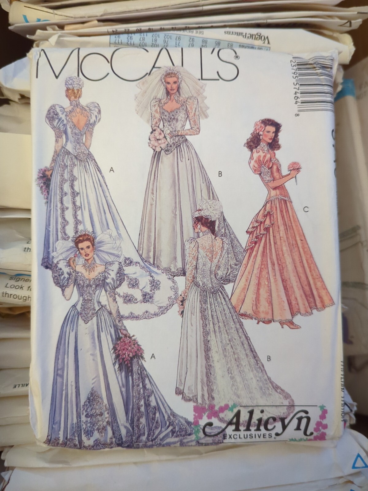 5746 Vintage McCalls SEWING Pattern Misses Prom Dress Bridal Gown ...