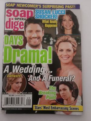 Soap Opera Digest Magazine March 1, 2011 – Day's Drama! A Wedding.And a ...