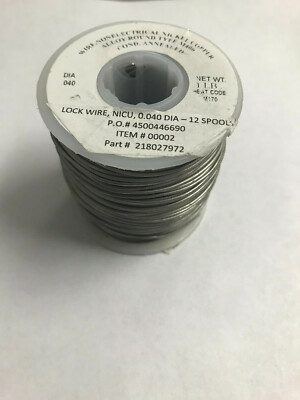 Aircraft Safety Lock Wire MS20995C40 1 LB. Roll .040” Diameter with Mfg ...