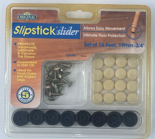 Slipstick Slider CB190 3/4 Inch Floor Protector Chair Leg Glides ...