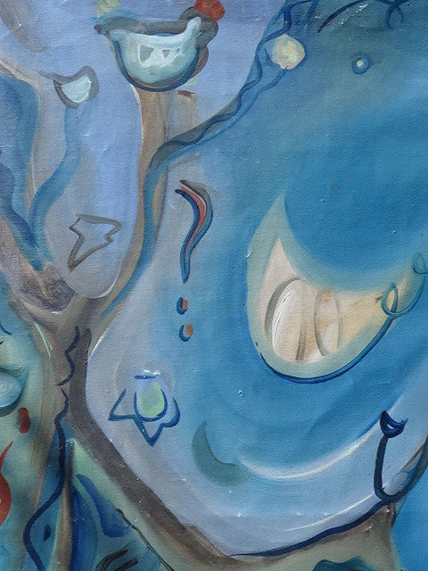 Rare lost Treasure 1980's Bill Rane oil on canvas with International ...