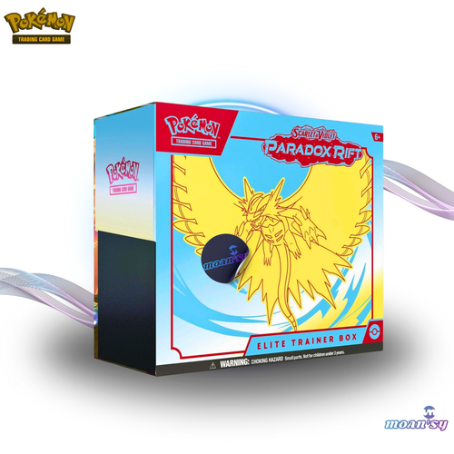 Pokemon TCG Paradox Rift Roaring Moon SV04 Elite Trainer Box Factory ...