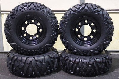 POLARIS RANGER 570 25" QUADKING ATV TIRE ITP BLACK ATV WHEEL KIT POLD ...