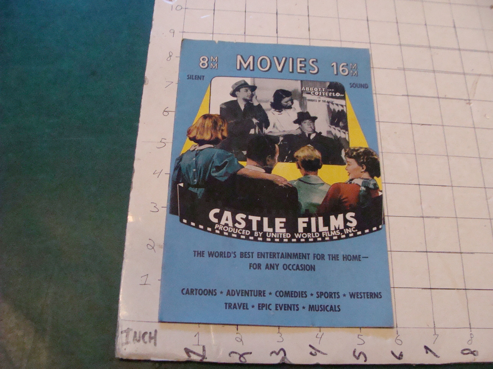 Orig Vintage 8mm & 16mm MOVIES catalog; 24pgs; 1952 or 1953 CASTLE ...