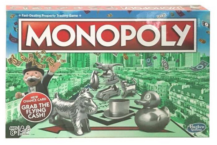NEW - 2017 - Monopoly Board Game (T-Rex, Duck, Penguin tokens) - Hasbro ...