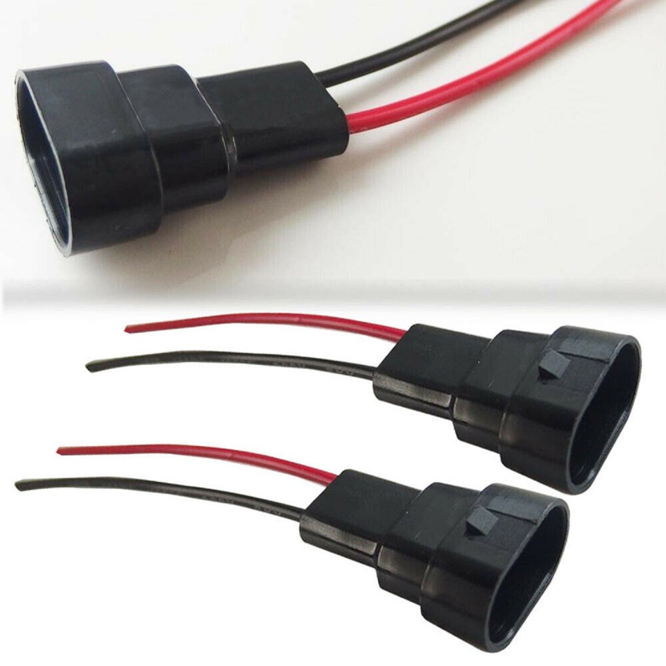 Wire Pigtail Male 9005 HB3 Two Harness Head Light High Beam Adapter ...
