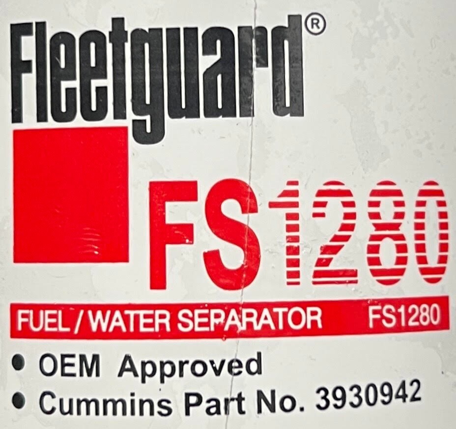 FS1280 Fleetguard Fuel Filter Water Separator Cummins Filtration ...