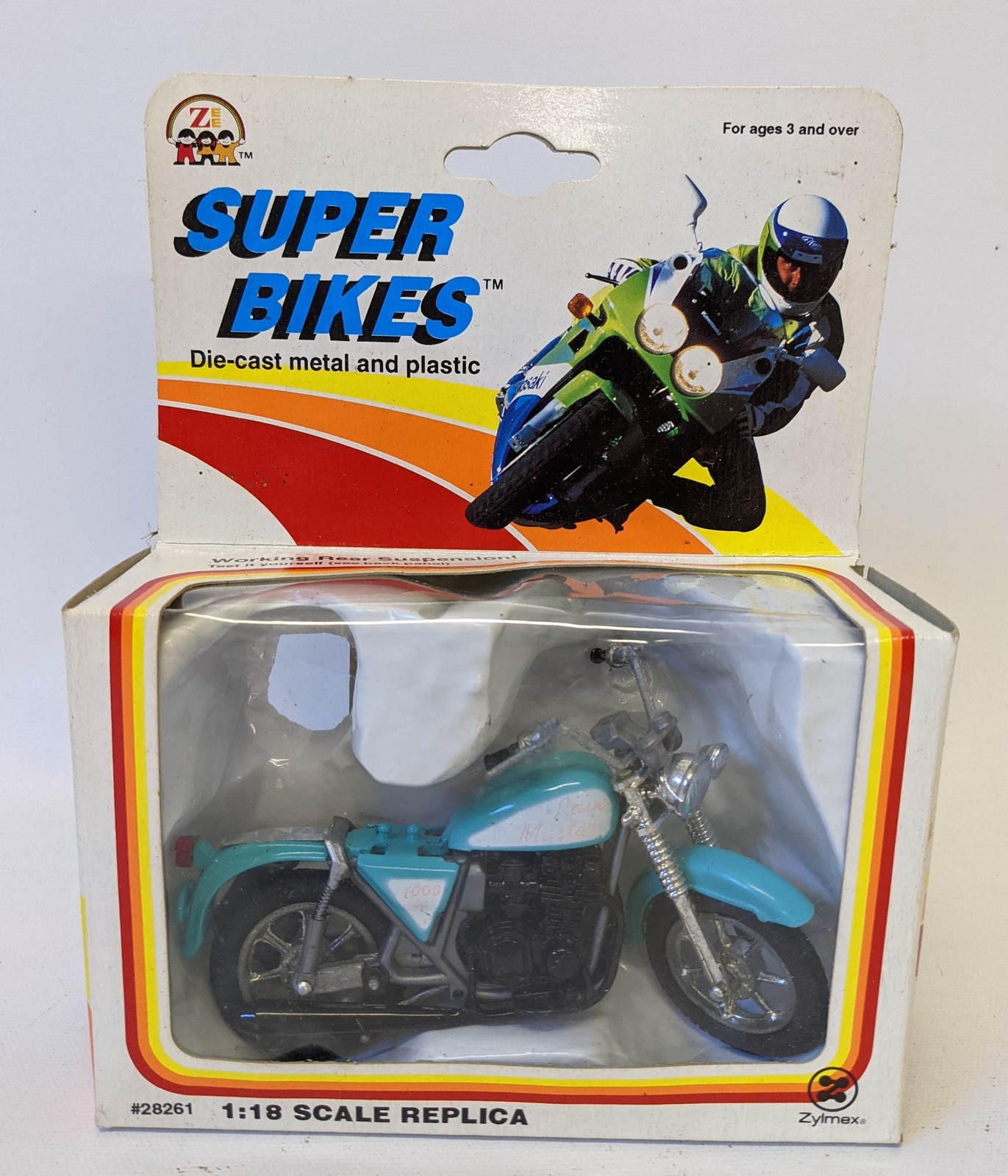 Vintage 1993 ZYLMEX 'Super Bikes' 1:18 RAVE MASTER 1000cc Motorcycle ...