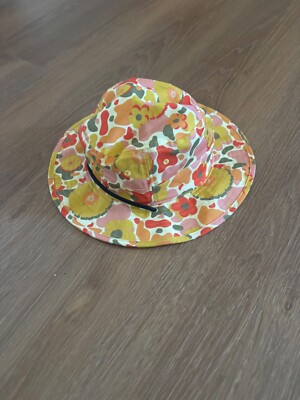 Mad Engine Bucket Hat- Bold, Colorful, Floral Print NWOT | eBay