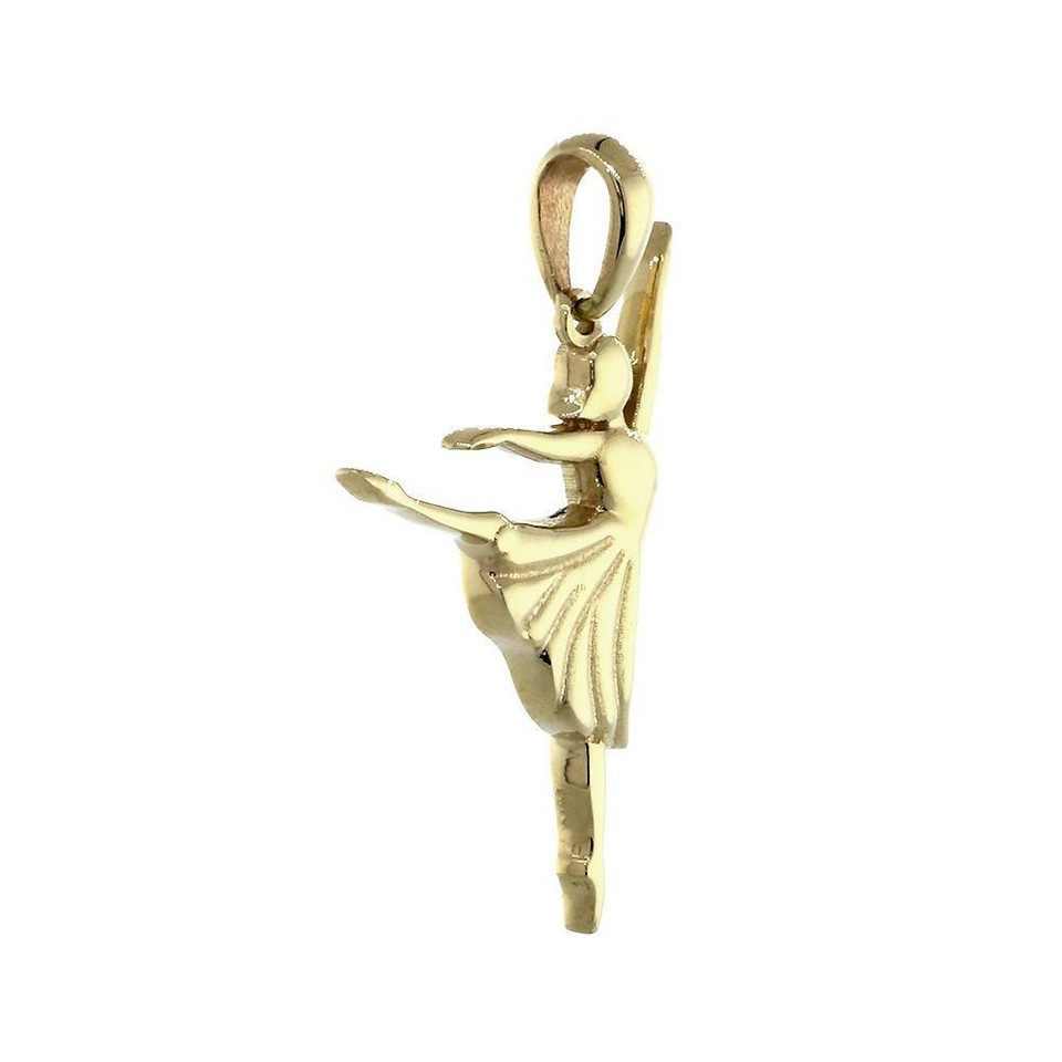 3D Dancer Charm in 14K Yellow Gold | eBay
