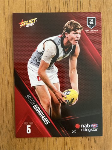 AFL 2021 SELECT NAB RISING STAR ROUND 5 MITCH GEORGIADES PORT ADELAIDE ...
