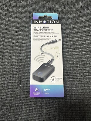 Inmotion Wireless Transmitter 3.5mm Aux To Bluetooth Adaptor For Flight ...