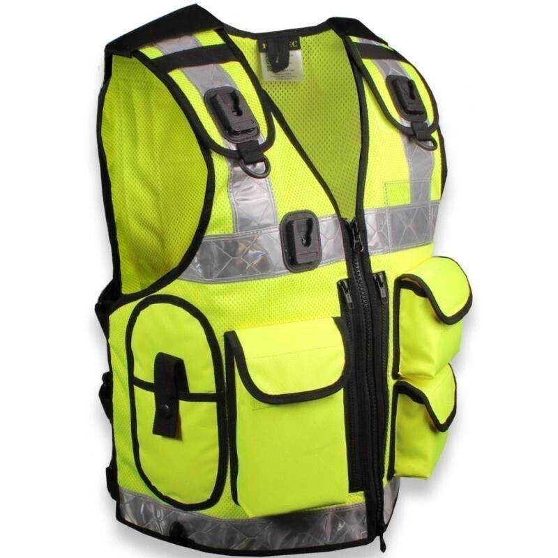 Safety Protect One Size Fits All High Vis Utility Vest Protect Safety ...